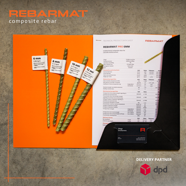 Request a REBARMAT® Composite rebar sample set!